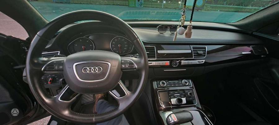 Melns Audi A8 2014 Viļņa, ar dzinēja tilpumu 2.97 L un nobraukumu 166 tūkst. km par 25500 €, foto 15 vietnē AUTOMOTO.COM.LV