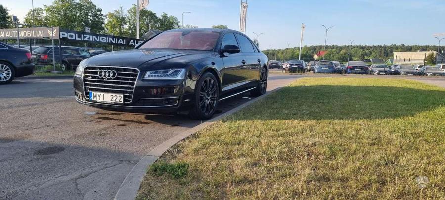 Melns Audi A8 2014 Viļņa, ar dzinēja tilpumu 2.97 L un nobraukumu 166 tūkst. km par 25500 €, foto 32 vietnē AUTOMOTO.COM.LV