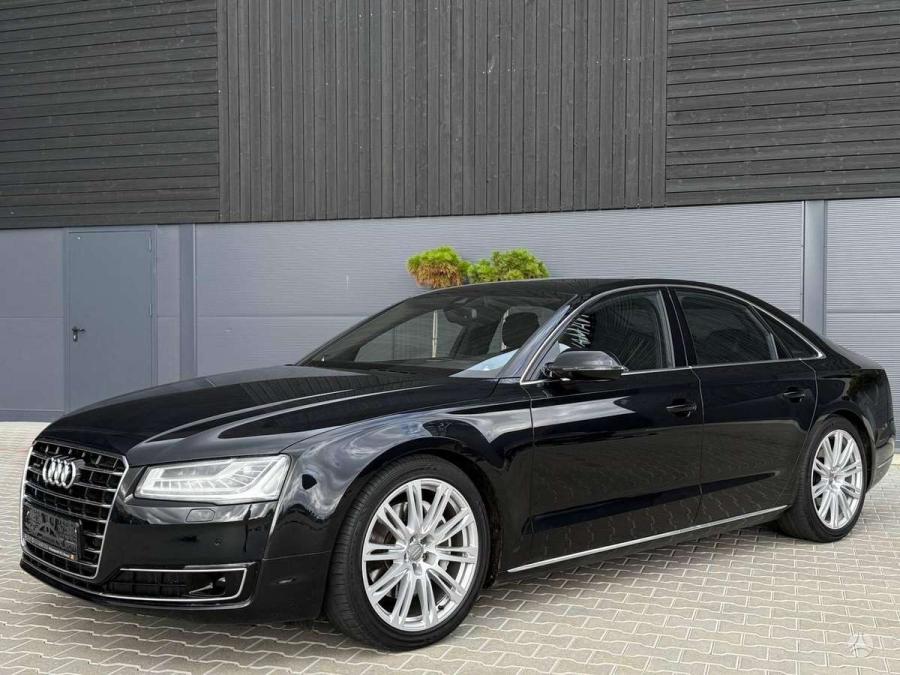 Melns Audi A8 2014 Šauļi, ar dzinēja tilpumu 2.97 L un nobraukumu 300 tūkst. km par 20500 €, foto 3 vietnē AUTOMOTO.COM.LV