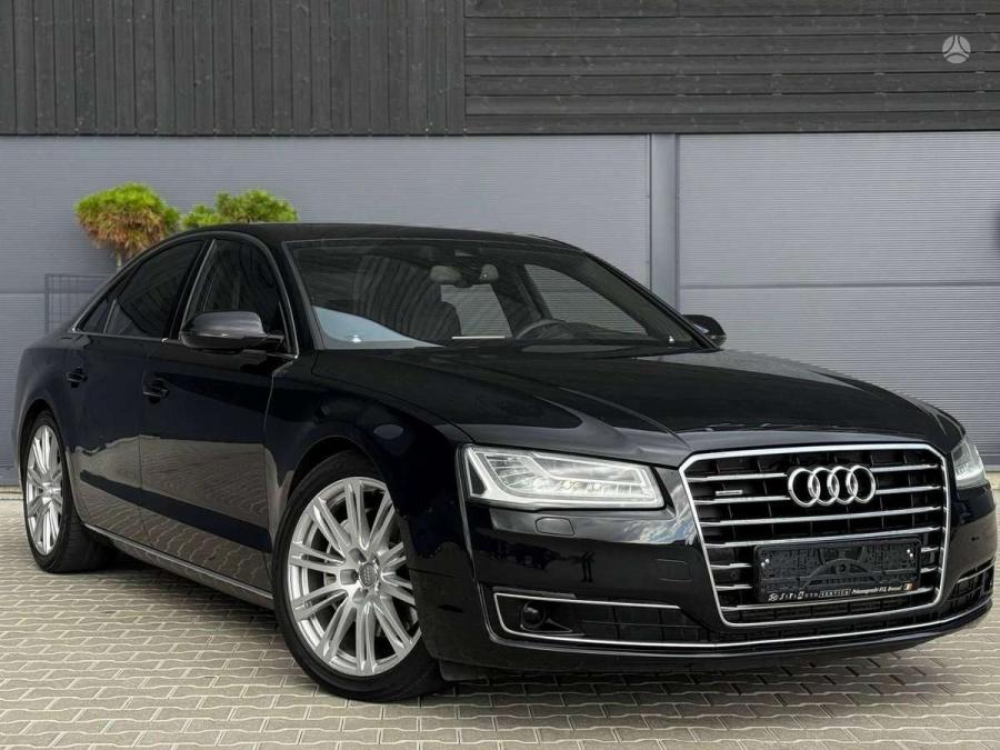 Melns Audi A8 2014 Šauļi, ar dzinēja tilpumu 2.97 L un nobraukumu 300 tūkst. km par 20500 €, foto 4 vietnē AUTOMOTO.COM.LV