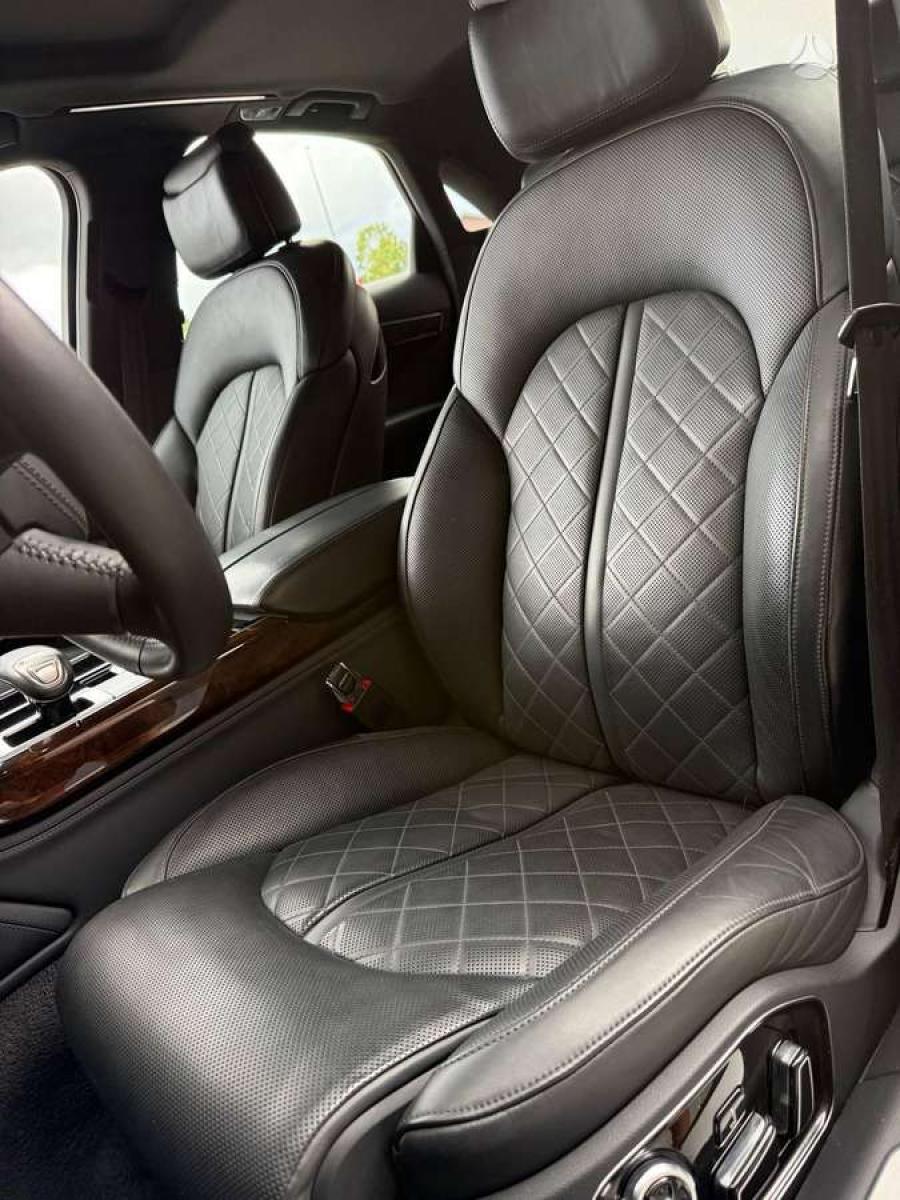 Melns Audi A8 2014 Šauļi, ar dzinēja tilpumu 2.97 L un nobraukumu 300 tūkst. km par 20500 €, foto 20 vietnē AUTOMOTO.COM.LV