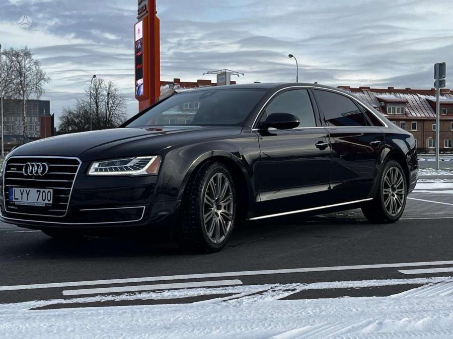 Melns Audi A8 2015 Klaipėda, ar dzinēja tilpumu 3.00 L un nobraukumu 210 tūkst. km par 15700 €, foto 6 vietnē AUTOMOTO.COM.LV