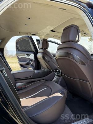 Black Audi A8 2015 in Gulbene, with an engine capacity of 3.00 L and mileage of 151 thousand km for 23000 €, photo 21 on AUTOMOTO.COM.LV