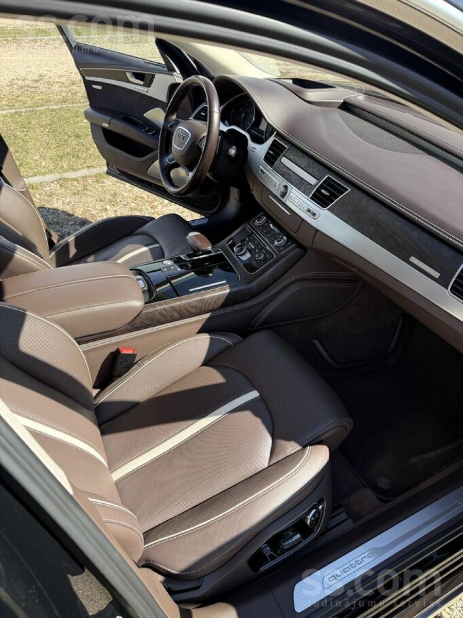 Black Audi A8 2015 in Gulbene, with an engine capacity of 3.00 L and mileage of 151 thousand km for 23000 €, photo 23 on AUTOMOTO.COM.LV