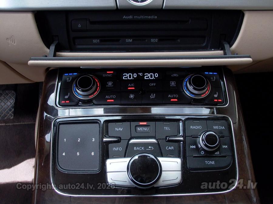 Black Audi A8 2015 in Voru, with an engine capacity of 3.00 L and mileage of 277 thousand km for 19900 €, photo 12 on AUTOMOTO.COM.LV