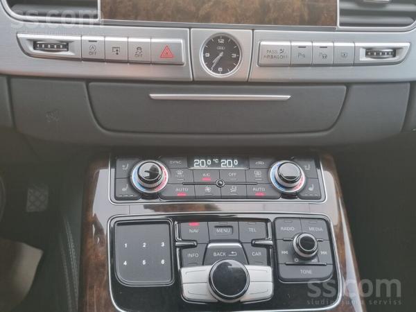Black Audi A8 2015 in Riga, with an engine capacity of 3.00 L and mileage of 176 thousand km for 24500 €, photo 8 on AUTOMOTO.COM.LV