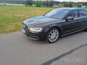 Black Audi A8 2015 in Riga, with an engine capacity of 3.00 L and mileage of 176 thousand km for 24500 €, photo  on AUTOMOTO.COM.LV