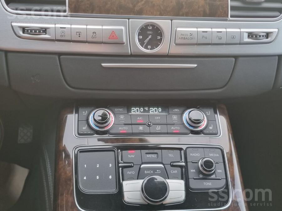 Melns Audi A8 2015 Rīga, ar dzinēja tilpumu 3.00 L un nobraukumu 176 tūkst. km par 24500 €, foto 9 vietnē AUTOMOTO.COM.LV