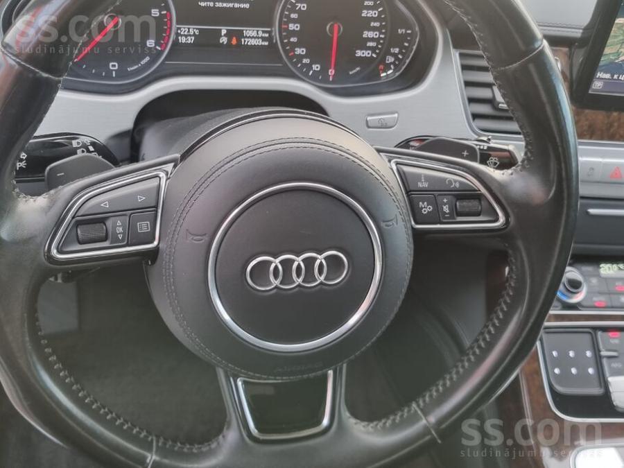 Melns Audi A8 2015 Rīga, ar dzinēja tilpumu 3.00 L un nobraukumu 176 tūkst. km par 24500 €, foto 14 vietnē AUTOMOTO.COM.LV
