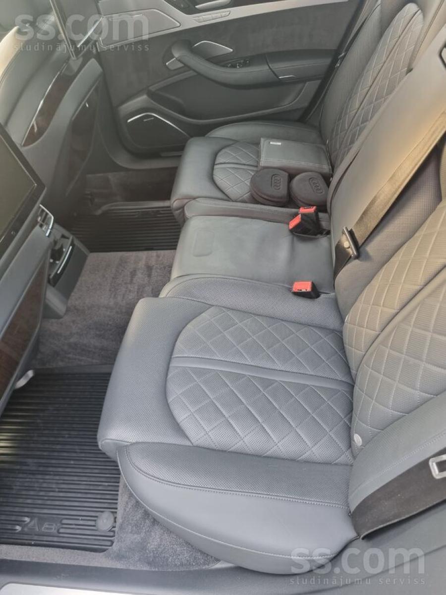 Melns Audi A8 2015 Rīga, ar dzinēja tilpumu 3.00 L un nobraukumu 176 tūkst. km par 24500 €, foto 19 vietnē AUTOMOTO.COM.LV