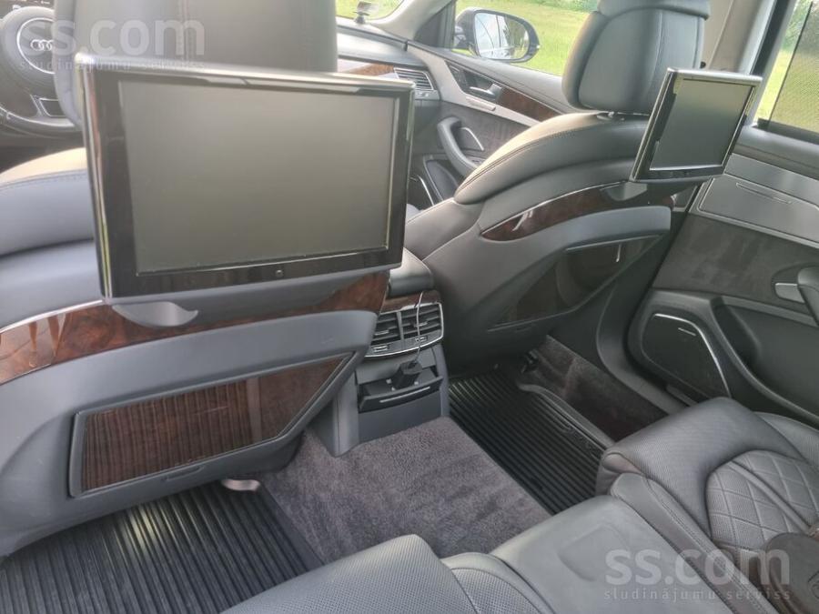 Melns Audi A8 2015 Rīga, ar dzinēja tilpumu 3.00 L un nobraukumu 176 tūkst. km par 24500 €, foto 20 vietnē AUTOMOTO.COM.LV