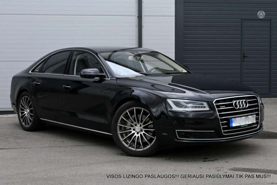 Melns Audi A8 2015 Kretinga, ar dzinēja tilpumu 2.97 L un nobraukumu 205 tūkst. km par 23999 €, foto 1 vietnē AUTOMOTO.COM.LV