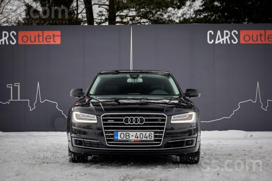 Melns Audi A8 2016 Rīga, ar dzinēja tilpumu 3.00 L un nobraukumu 277 tūkst. km par 21990 €, foto 2 vietnē AUTOMOTO.COM.LV