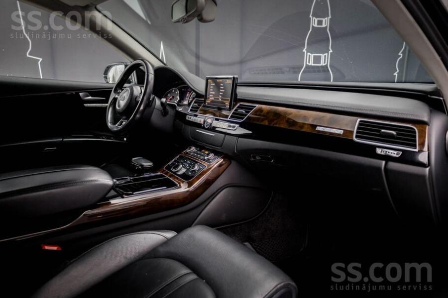 Melns Audi A8 2016 Rīga, ar dzinēja tilpumu 3.00 L un nobraukumu 277 tūkst. km par 21990 €, foto 10 vietnē AUTOMOTO.COM.LV