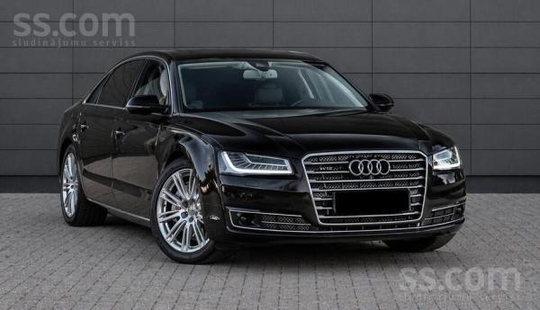 Melns Audi A8 2016 Rīga, ar dzinēja tilpumu 6.00 L un nobraukumu 0 tūkst. km par 36000 €, foto 1 vietnē AUTOMOTO.COM.LV