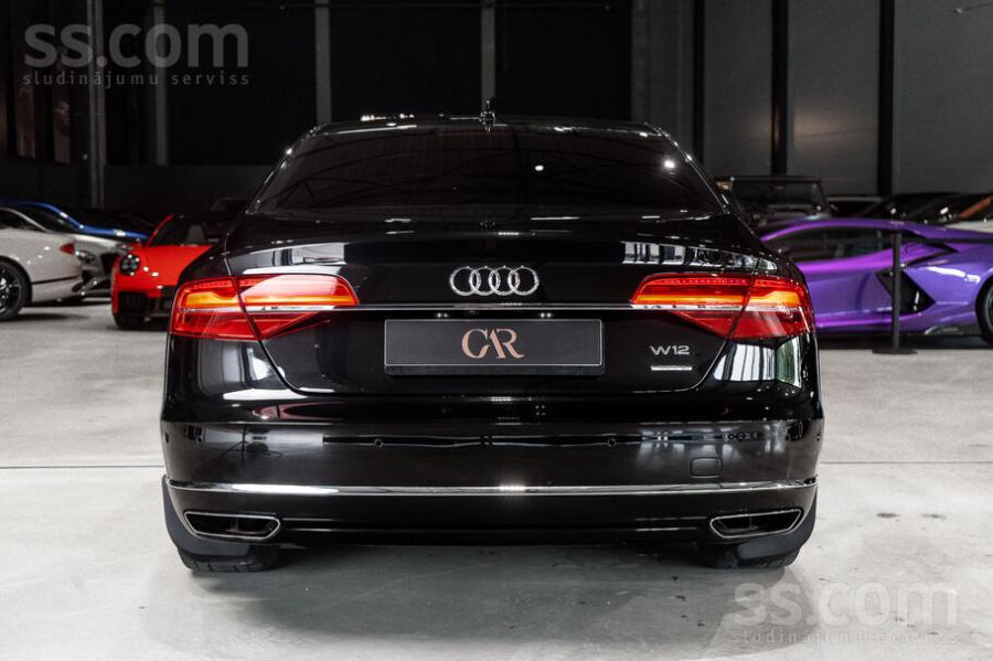 Melns Audi A8 2016 Rīga, ar dzinēja tilpumu 6.30 L un nobraukumu 210 tūkst. km par 35000 €, foto 6 vietnē AUTOMOTO.COM.LV