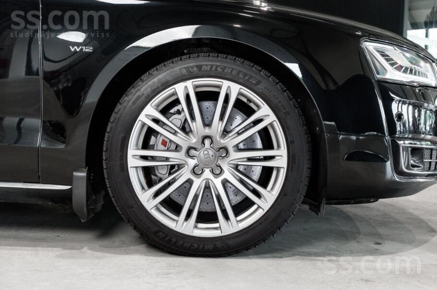 Melns Audi A8 2016 Rīga, ar dzinēja tilpumu 6.30 L un nobraukumu 210 tūkst. km par 35000 €, foto 8 vietnē AUTOMOTO.COM.LV