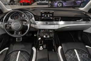 Melns Audi A8 2016 Rīga, ar dzinēja tilpumu 6.30 L un nobraukumu 210 tūkst. km par 35000 €, foto 11 vietnē AUTOMOTO.COM.LV