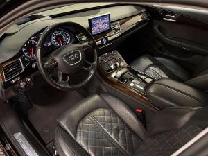 Melns Audi A8 2016 Viļņa, ar dzinēja tilpumu 3.99 L un nobraukumu 204 tūkst. km par 18550 €, foto 11 vietnē AUTOMOTO.COM.LV