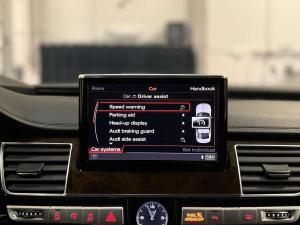 Melns Audi A8 2016 Viļņa, ar dzinēja tilpumu 3.99 L un nobraukumu 204 tūkst. km par 18550 €, foto 29 vietnē AUTOMOTO.COM.LV