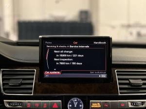 Melns Audi A8 2016 Viļņa, ar dzinēja tilpumu 3.99 L un nobraukumu 204 tūkst. km par 18550 €, foto 31 vietnē AUTOMOTO.COM.LV