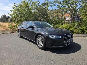 Black Audi A8 2016 in Jurbarkas, with an engine capacity of 2.97 L and mileage of 269 thousand km for 9950 €, photo  on AUTOMOTO.COM.LV