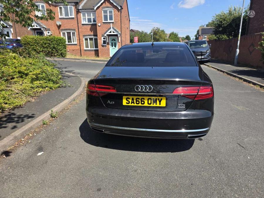 Melns Audi A8 2016 Jurbarkas, ar dzinēja tilpumu 2.97 L un nobraukumu 269 tūkst. km par 9950 €, foto 5 vietnē AUTOMOTO.COM.LV