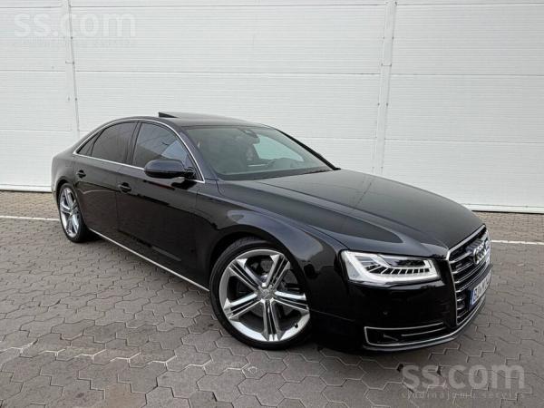 Audi A8 2016 Rīga vietnē Melns Audi A8 2016 Rīga, ar dzinēja tilpumu 4.20 L un nobraukumu 0 tūkst. km par 18500 €, foto 7 vietnē AUTOMOTO.COM.LV