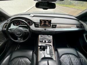 Black Audi A8 2016 in Riga, with an engine capacity of 4.20 L and mileage of 0 thousand km for 18500 €, photo 33 on AUTOMOTO.COM.LV