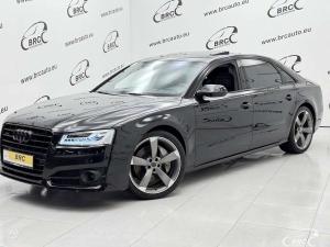 Black Audi A8 2017 in Vilnius, with an engine capacity of 3.99 L and mileage of 166 thousand km for 27900 €, photo  on AUTOMOTO.COM.LV