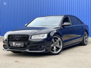 Melns Audi A8 2017 Kauņa, ar dzinēja tilpumu 3.99 L un nobraukumu 166 tūkst. km par 27900 €, foto  vietnē AUTOMOTO.COM.LV