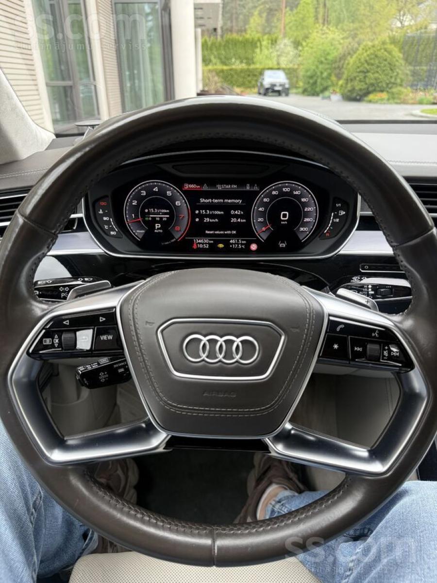 Melns Audi A8 2017 Rīga, ar dzinēja tilpumu 3.00 L un nobraukumu 135 tūkst. km par 39500 €, foto 14 vietnē AUTOMOTO.COM.LV