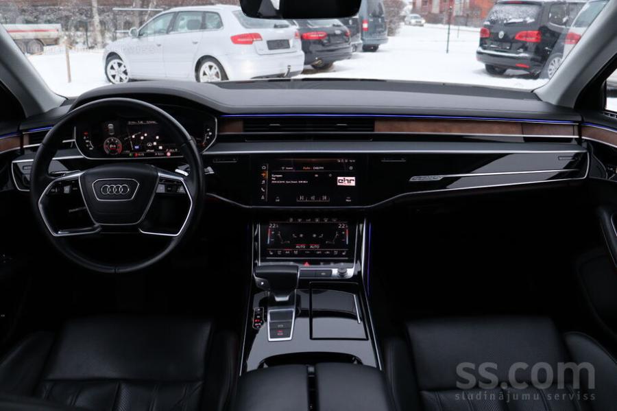 Melns Audi A8 2018 Gulbene, ar dzinēja tilpumu 3.00 L un nobraukumu 194 tūkst. km par 44990 €, foto 9 vietnē AUTOMOTO.COM.LV