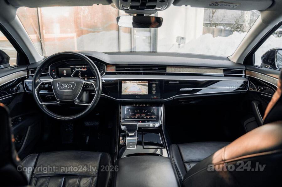 Black Audi A8 2018 in Tallinn, with an engine capacity of 3.00 L and mileage of 150 thousand km for 37900 €, photo 7 on AUTOMOTO.COM.LV