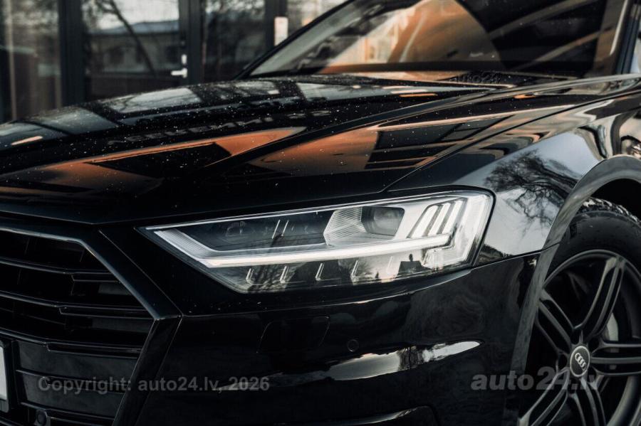 Black Audi A8 2018 in Tallinn, with an engine capacity of 3.00 L and mileage of 150 thousand km for 37900 €, photo 26 on AUTOMOTO.COM.LV
