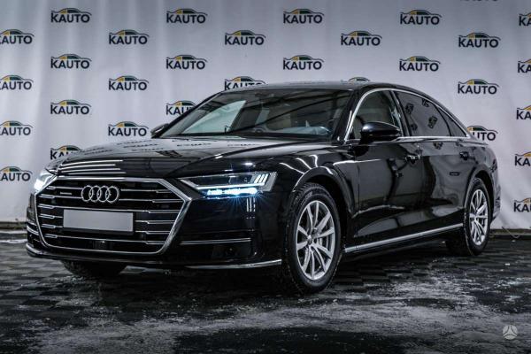 Melns Audi A8 2018 Kauņa, ar dzinēja tilpumu 3.00 L un nobraukumu 240 tūkst. km par 36500 €, foto 1 vietnē AUTOMOTO.COM.LV