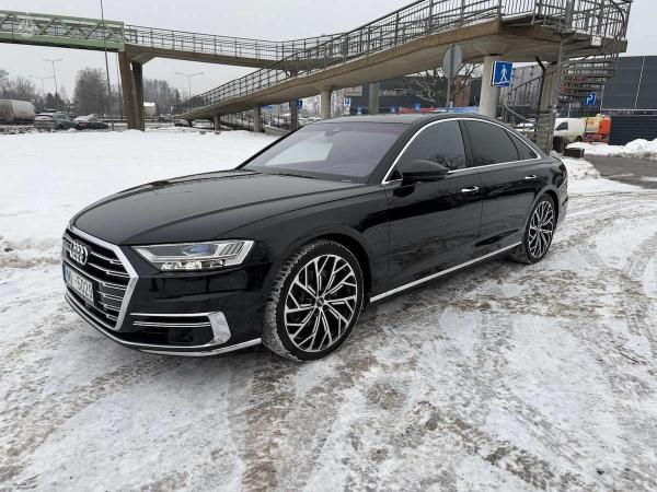 Melns Audi A8 2018 Jūrmala, ar dzinēja tilpumu 2.97 L un nobraukumu 159 tūkst. km par 36300 €, foto 1 vietnē AUTOMOTO.COM.LV