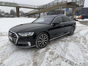 Black Audi A8 2018 in Jurmala, with an engine capacity of 2.97 L and mileage of 159 thousand km for 36300 €, photo  on AUTOMOTO.COM.LV