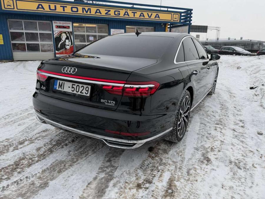 Melns Audi A8 2018 Jūrmala, ar dzinēja tilpumu 2.97 L un nobraukumu 159 tūkst. km par 36300 €, foto 4 vietnē AUTOMOTO.COM.LV