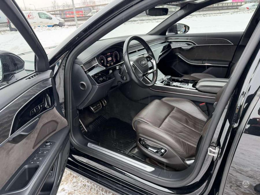 Melns Audi A8 2018 Jūrmala, ar dzinēja tilpumu 2.97 L un nobraukumu 159 tūkst. km par 36300 €, foto 7 vietnē AUTOMOTO.COM.LV
