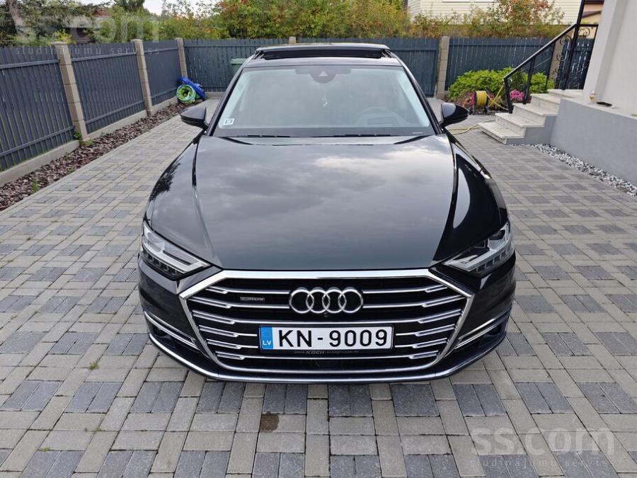 Melns Audi A8 2018 Rīga, ar dzinēja tilpumu 3.00 L un nobraukumu 150 tūkst. km par 38500 €, foto 1 vietnē AUTOMOTO.COM.LV