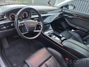 Melns Audi A8 2018 Rīga, ar dzinēja tilpumu 3.00 L un nobraukumu 150 tūkst. km par 38500 €, foto 10 vietnē AUTOMOTO.COM.LV