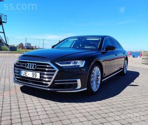 Melns Audi A8 2018 Ventspils, ar dzinēja tilpumu 3.00 L un nobraukumu 269 tūkst. km par 27900 €, foto  vietnē AUTOMOTO.COM.LV