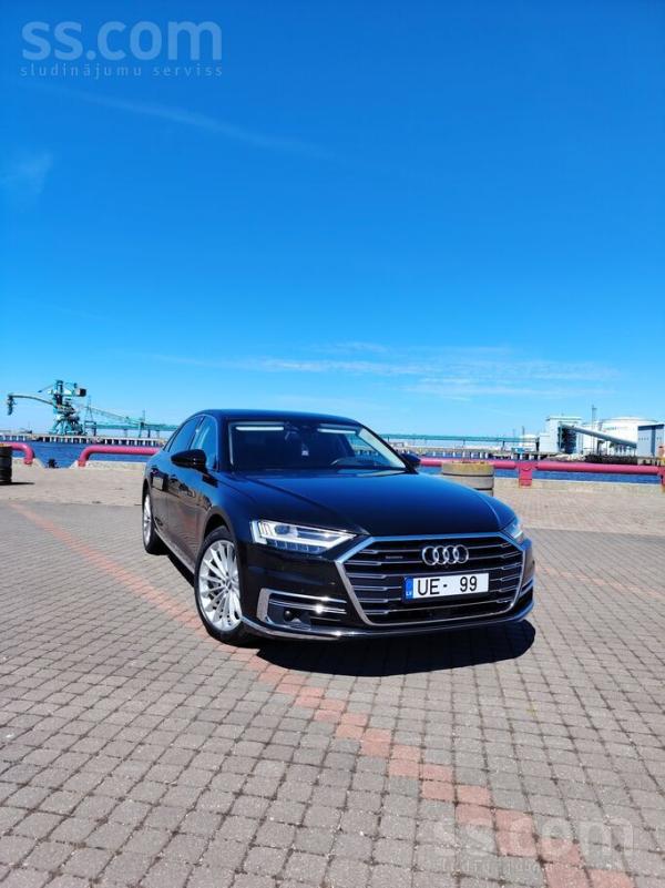 Black Audi A8 2018 in Ventspils, with an engine capacity of 3.00 L and mileage of 269 thousand km for 27900 €, photo 2 on AUTOMOTO.COM.LV