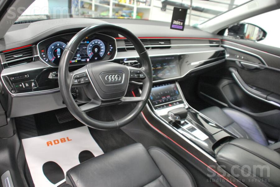 Melns Audi A8 2018 Ventspils, ar dzinēja tilpumu 3.00 L un nobraukumu 269 tūkst. km par 27900 €, foto 5 vietnē AUTOMOTO.COM.LV