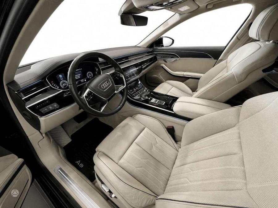 Black Audi A8 2018 in Kaunas, with an engine capacity of 3.00 L and mileage of 72 thousand km for 34800 €, photo 9 on AUTOMOTO.COM.LV