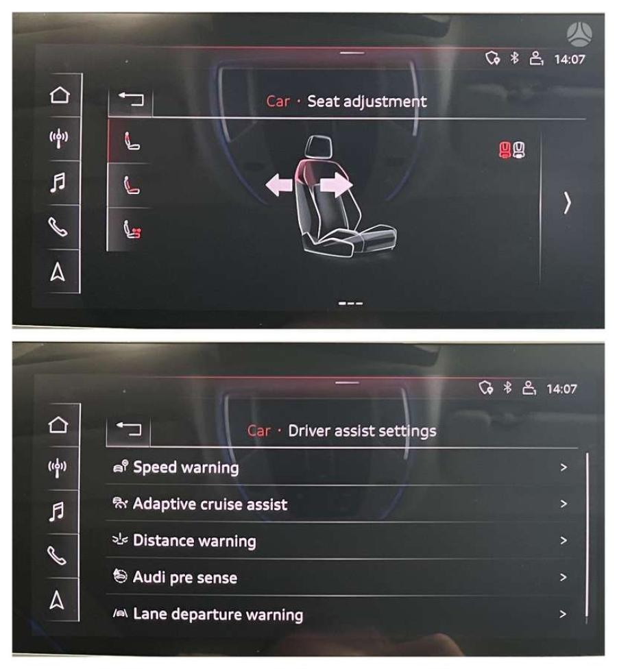 Black Audi A8 2018 in Kaunas, with an engine capacity of 3.00 L and mileage of 72 thousand km for 34800 €, photo 13 on AUTOMOTO.COM.LV