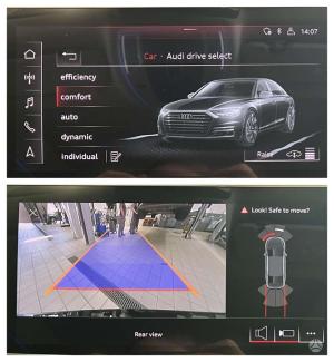 Black Audi A8 2018 in Kaunas, with an engine capacity of 3.00 L and mileage of 72 thousand km for 34800 €, photo 14 on AUTOMOTO.COM.LV