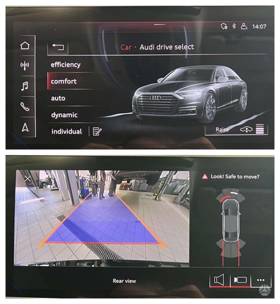 Black Audi A8 2018 in Kaunas, with an engine capacity of 3.00 L and mileage of 72 thousand km for 34800 €, photo 14 on AUTOMOTO.COM.LV