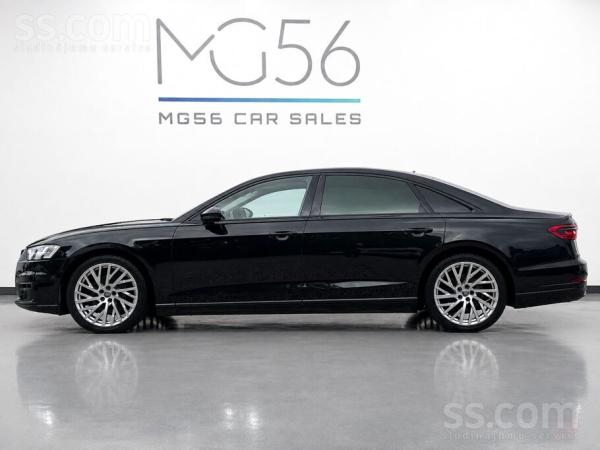 Black Audi A8 2018 in Riga, with an engine capacity of 3.00 L and mileage of 225 thousand km for 31990 €, photo 8 on AUTOMOTO.COM.LV